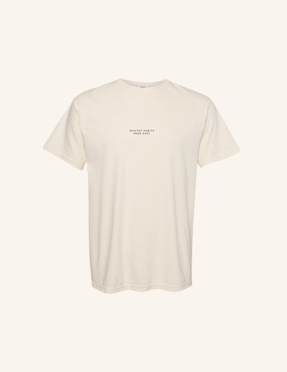 Healthy Habits Tee - Cream – Batch Balanced
